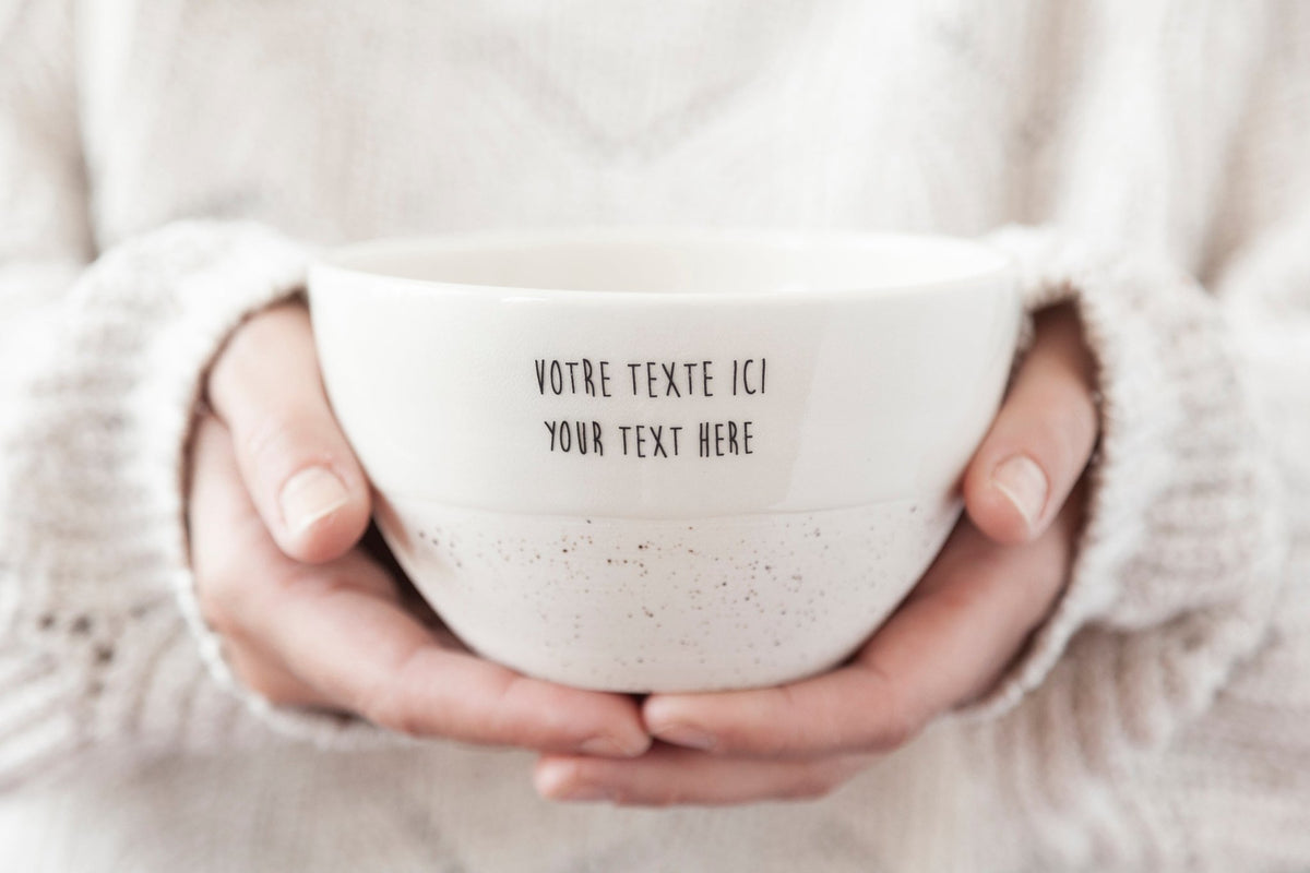 Personalized ceramic bowl | Handmade in Canada – Parceline